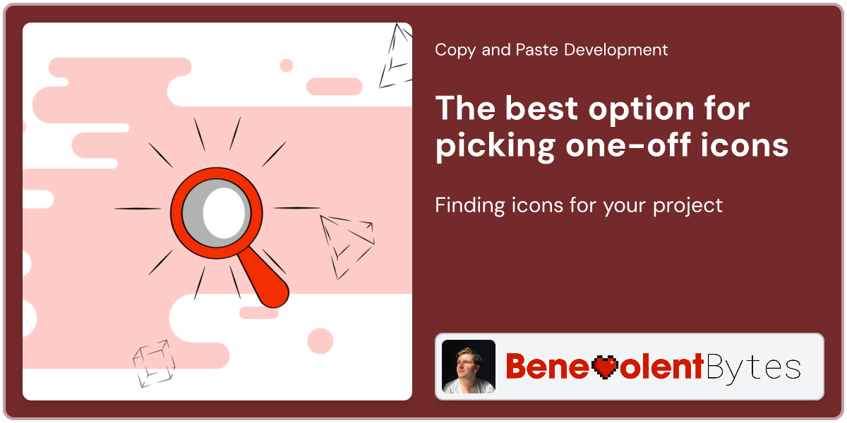 The best option for picking one-off icons