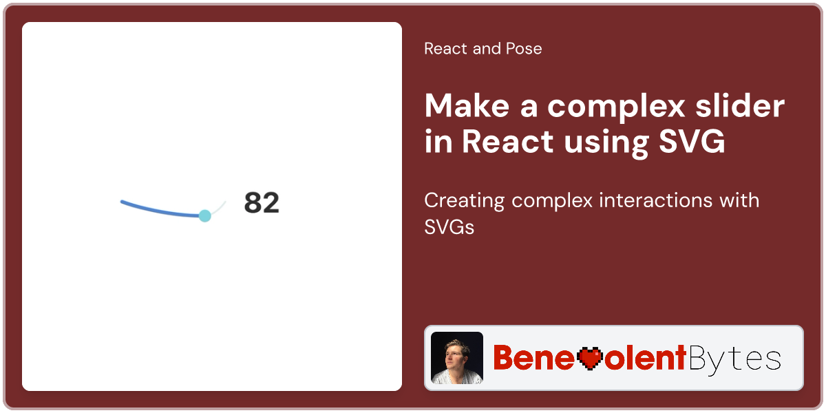 Make a complex slider in React using SVG