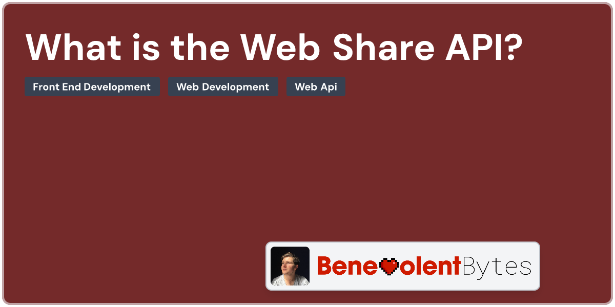 What is the Web Share API?